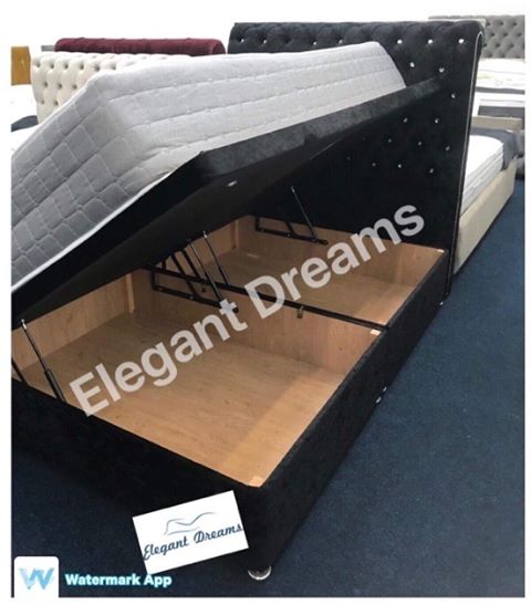Side Opening Ottoman Base Only - Elegant Dreams