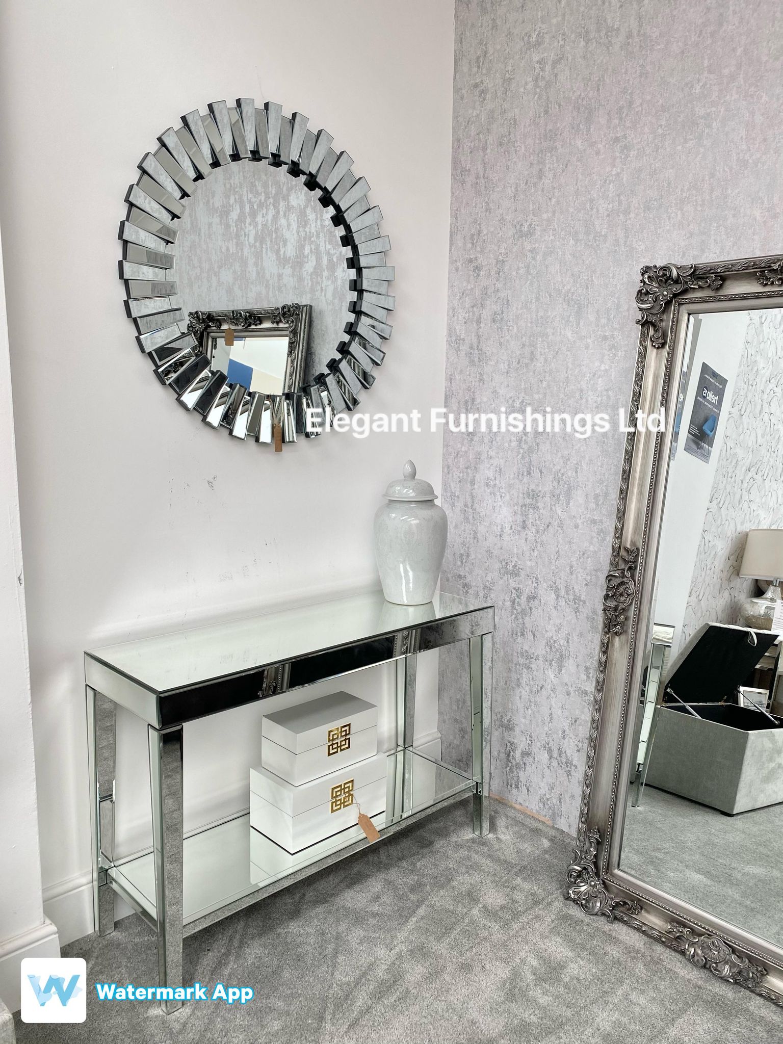 Set of 2 - White Accessory Boxes - Elegant Dreams