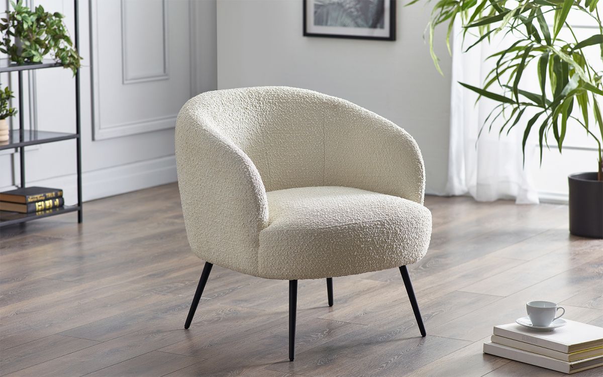 Amari Boucle Accent Chair - Elegant Dreams